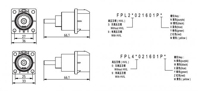 1000V DC 200A High Current Battery Metal Connectors For Electrical Vehicle