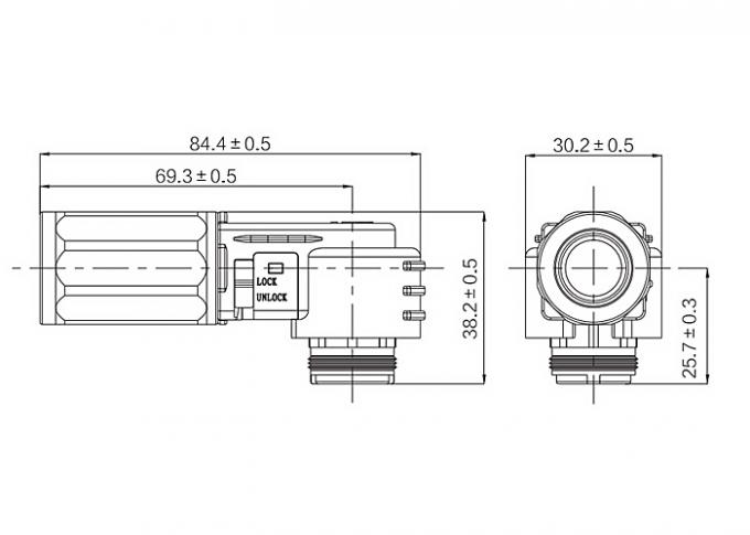 250A High Current Power High Voltage Electrical Connectors Touchproof