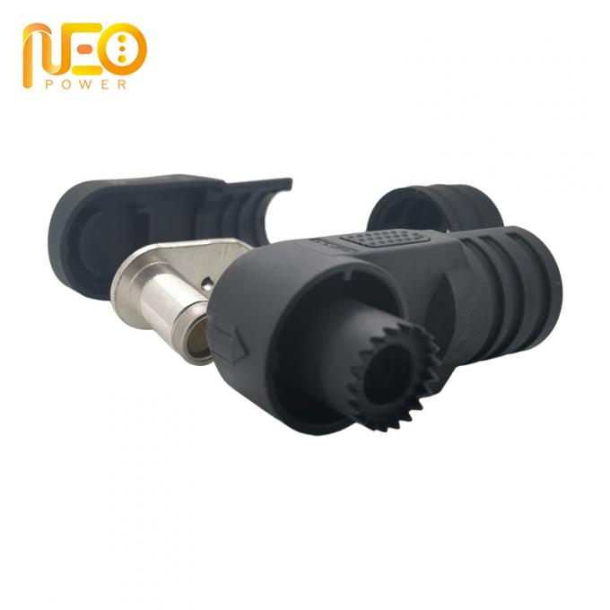 Secondary Lock Function High Current Electrical Connectors 90 Degree 350A