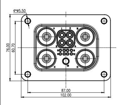 4 Pin Electrical Motorcycle Quick Lock Connector 250A 1000V 360 Degree ...