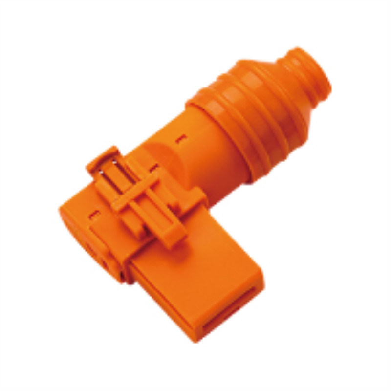 Single Pin Flat Plug Right Angle Touch Proof Connector for EV Battery