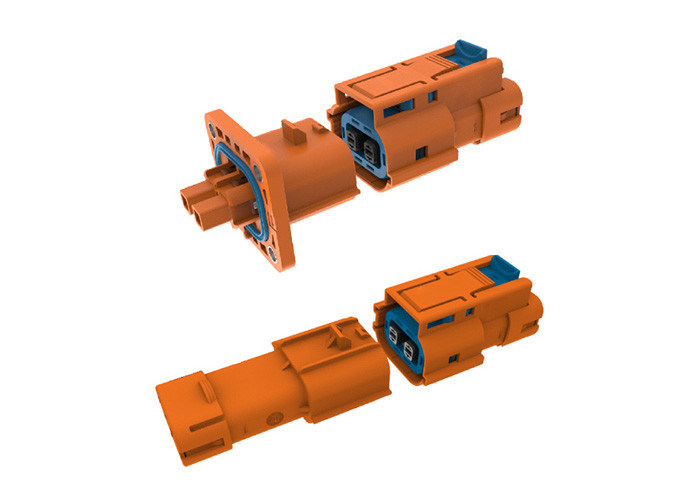 120A EV Battery Connector , Right Angle High Voltage Automotive Connectors