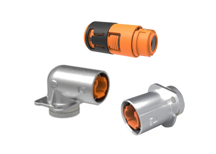 IP67 2 Pin Waterproof Straight Connector Plug , 2 Pin Right Angle ...
