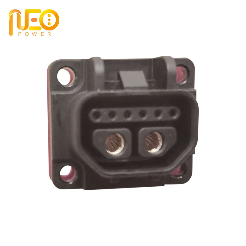2 Touch 4 Hole Flange Panel Male e scooter battery connector with ...
