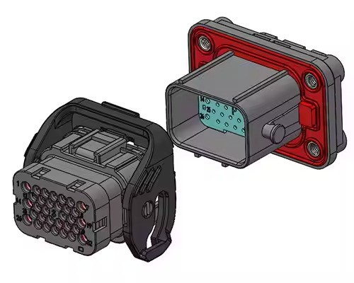 Neopower 32-Pin Hybrid IP67 EV Power & Signal Connector (6x13A Power ...