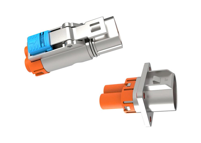 Secondary Lock EV Battery Connector IPXXB Waterproof 2 Pin Power